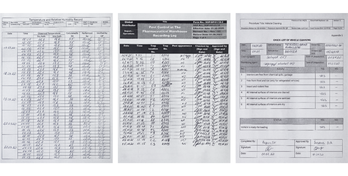 OCR tool for a facilitated drug distribution