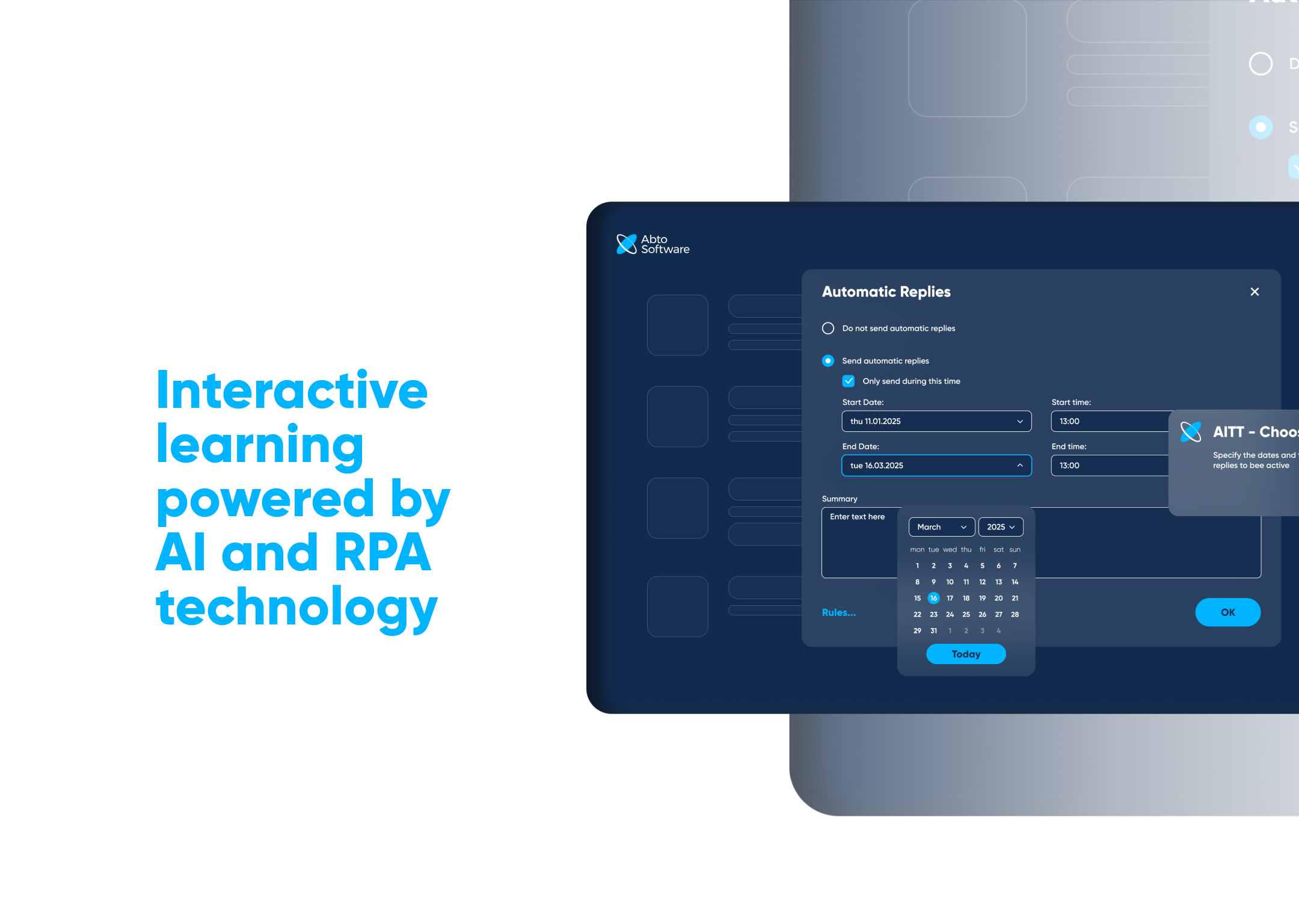 Interactive learning powered by AI and RPA technology - Abto Software