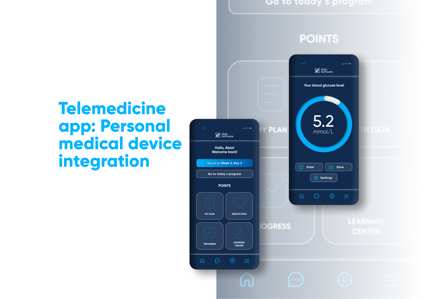 Personal medical device integration with mobile telemedicine app