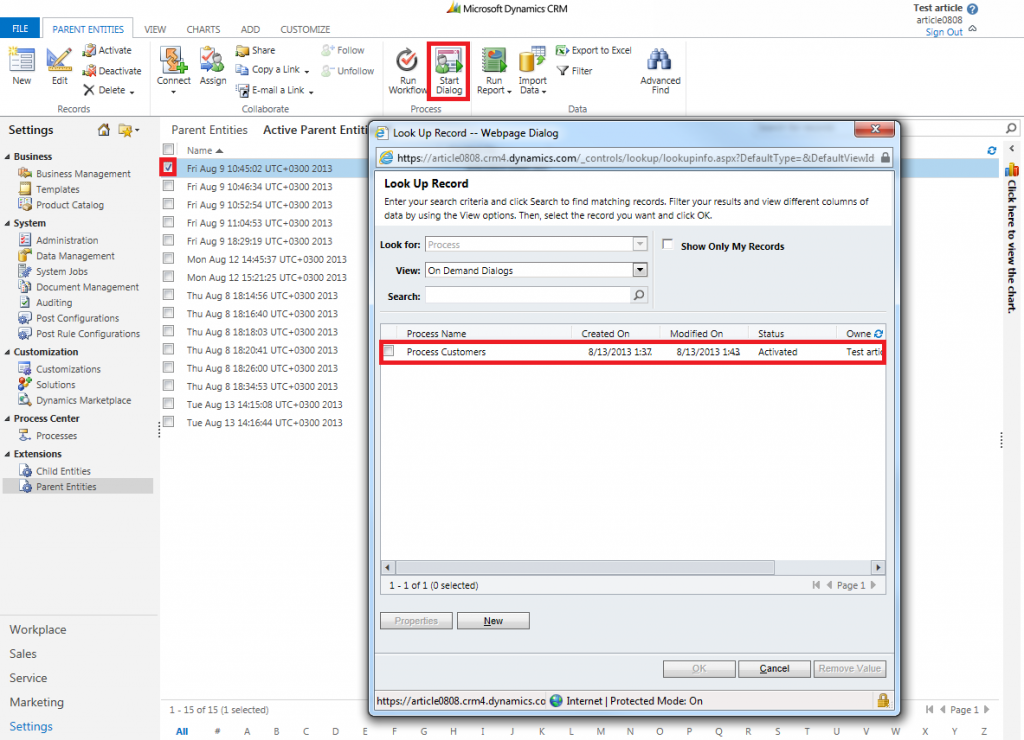 Using Dialogs For Multiple Entities In Ms Dynamics Crm Abto Software
