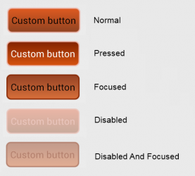 How to add custom color gradients to Android buttons via XML