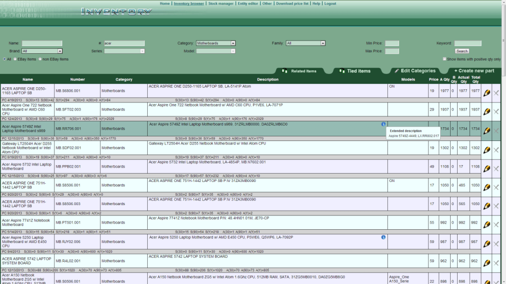 Inventory (intranet application) - Abto Software