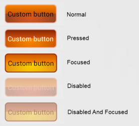 How to add custom color gradients to Android buttons via XML